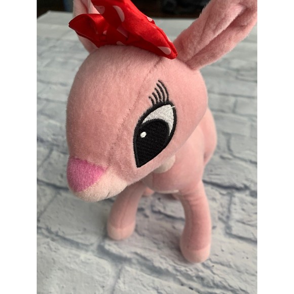 Toys | Christmas Rudolph Girl Plush Reindeer Pink Clarice | Poshmark